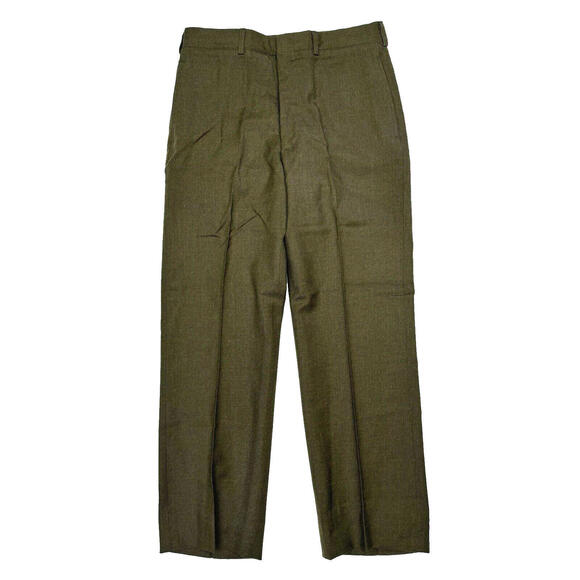 Other | Vintage Us Military Mens 32r Serge Green Trousers Pants ...